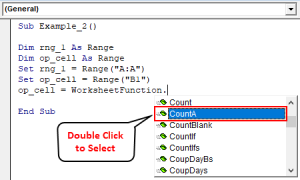 VBA COUNTA | How to Use COUNTA Function in Excel Using VBA Code?