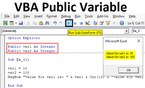 VBA Public Variable | How to Declare Public Variables in VBA?