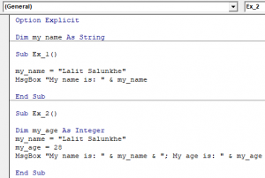 VBA Public Variable | How to Declare Public Variables in VBA?