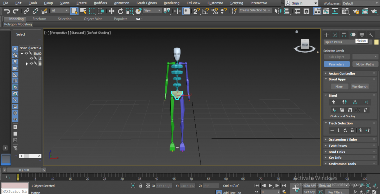 Biped in 3ds Max | Animating and Rigging Character Model using Biped