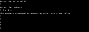 Array Functions in C | Five Different Ways of Sorting an Array in C