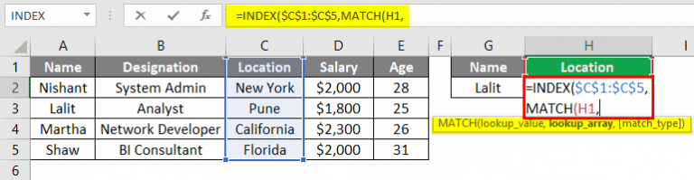 Index Match Function in Excel | How to Use Index Match function in Excel? Index Match Function in Excel | How to Use Index Match function in Excel?
