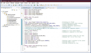 JTabbedPane in Java | JTabbedPane Constructors | Example