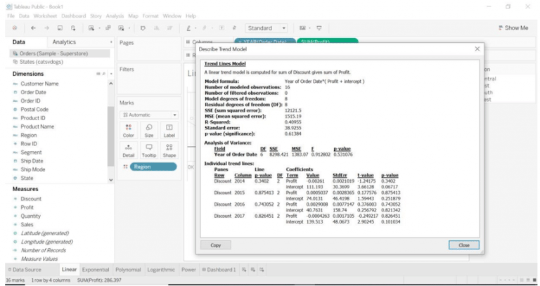 Trend Lines in Tableau | Learn How to Create & Edit Trend Lines in tableau