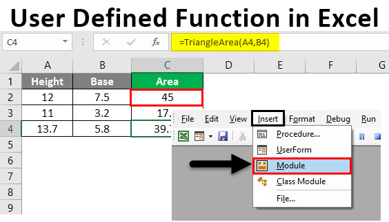 User Defined Function In Excel Tutorials For Creating UDF Using VBA