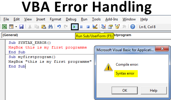 VBA Error Handling Different Types Of Errors In Excel VBA