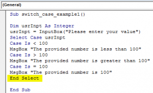 VBA Switch Case | How to Use Switch Case Statement in Excel VBA?