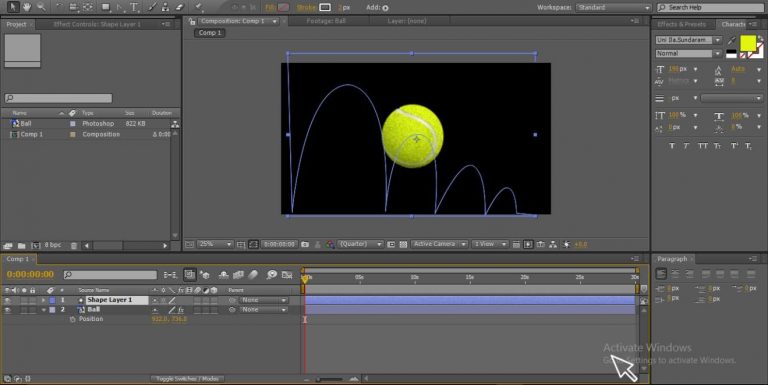 Pen Tool in After Effects | Drawing and Animating Object Using Pen Tool