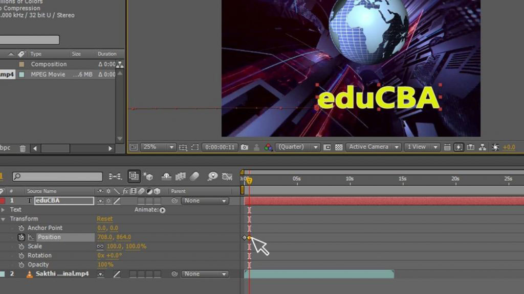 Adding Keyframes In After Effects Using Mask Animation For Keyframes