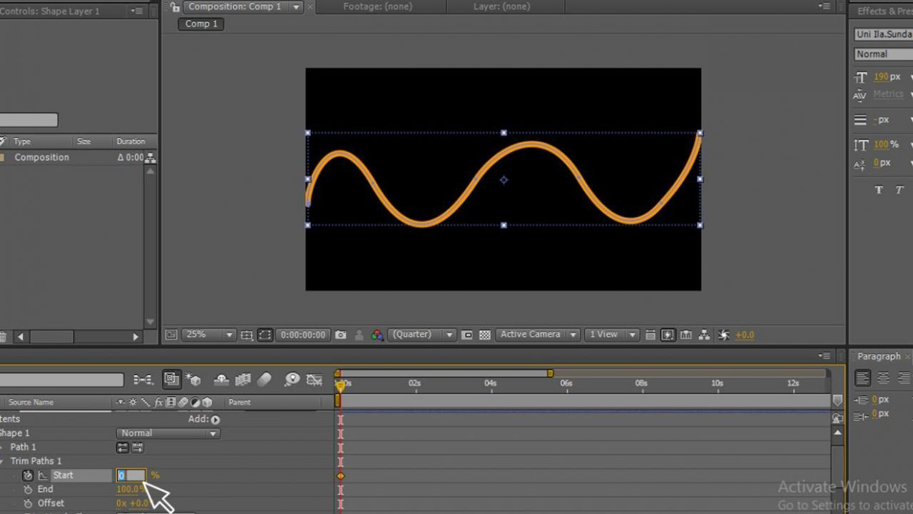 Draw a Line in After Effects - Carr Imand1988