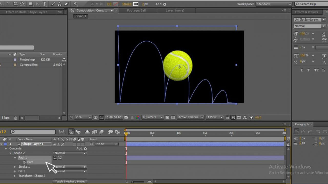 Pen Tool in After Effects | Drawing and Animating Object Using Pen Tool