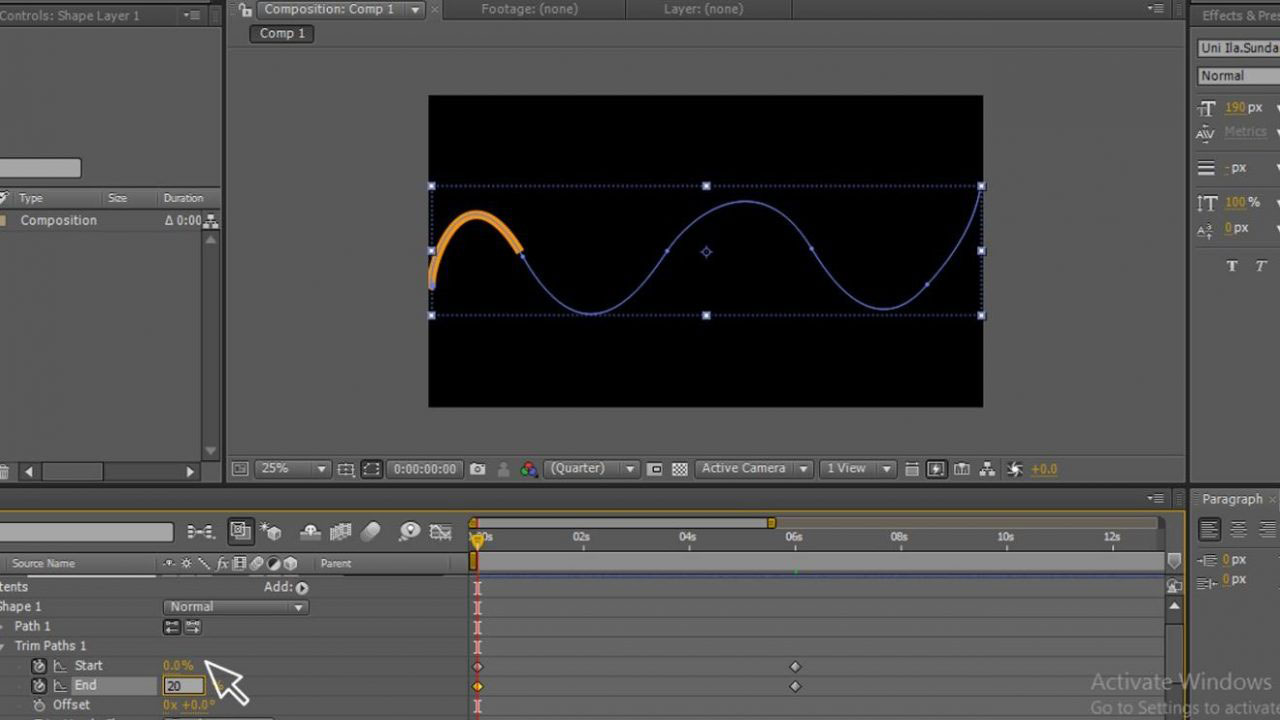 Pen Tool in After Effects | Drawing and Animating Object Using Pen Tool