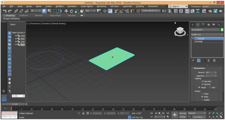 3Ds Max Extrude | Steps to Use Extrude Modifier in Autodesk 3Ds Max