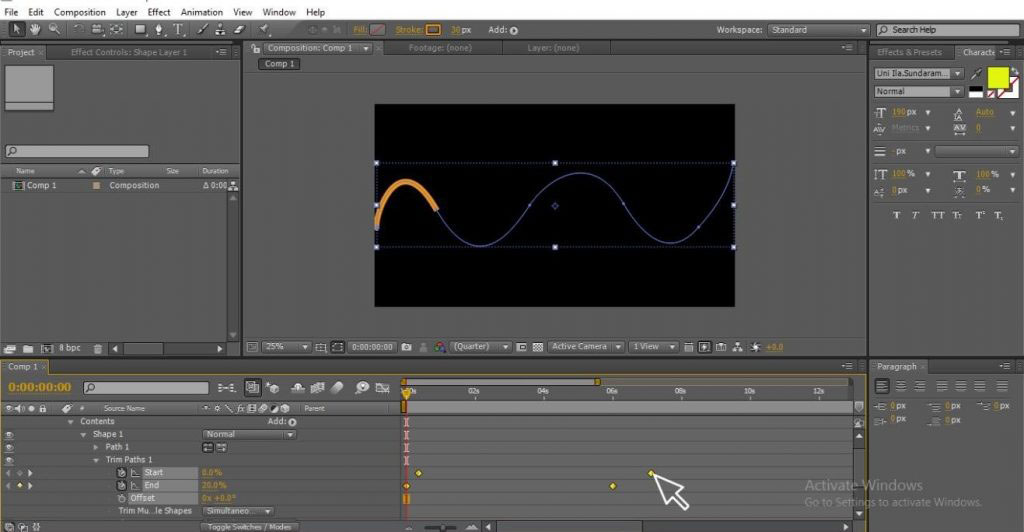 Pen Tool in After Effects | Drawing and Animating Object Using Pen Tool
