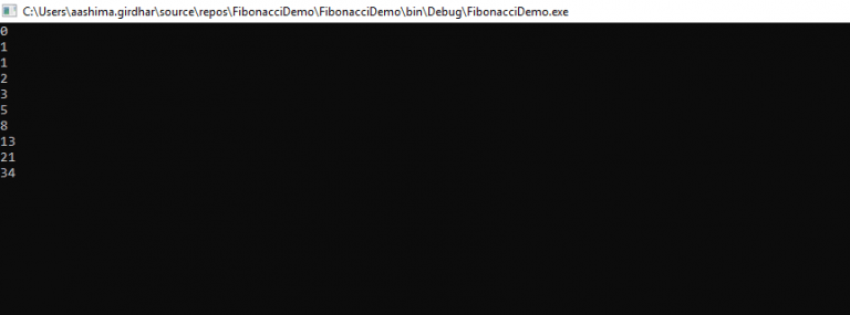 Fibonacci Series in C# | Various Method of creating Fibonacci Series