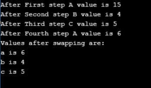 Swapping in C# | Swapping 2 and 3 Numbers with proper Code and Output