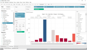 Tableau Drill Down Create Map View Drill Down The Map