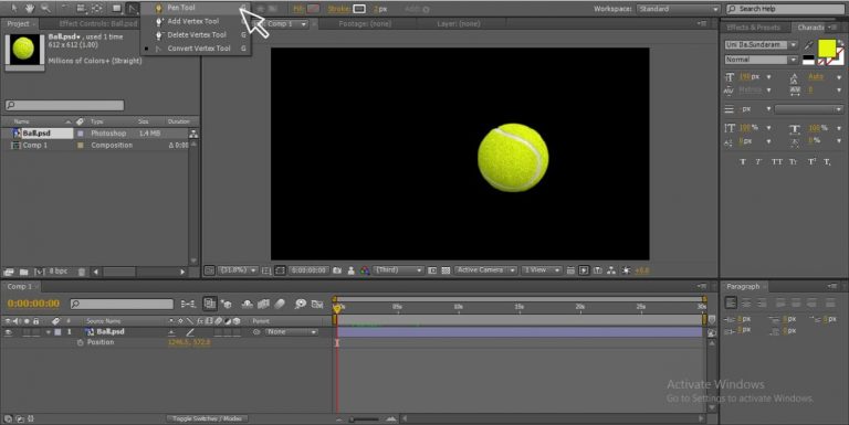 Pen Tool in After Effects | Drawing and Animating Object Using Pen Tool