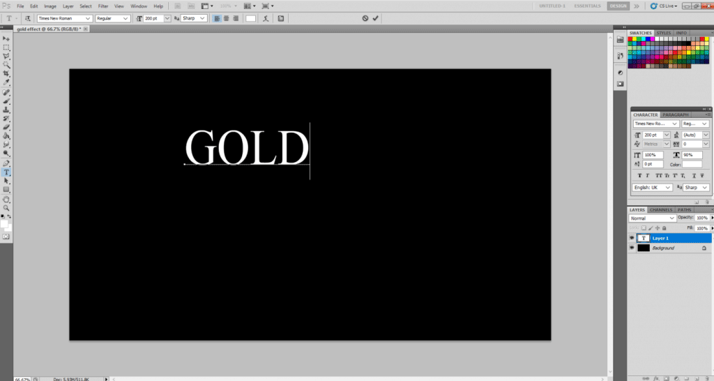 Gold Text Effect in Photoshop | Create an Easy Realistic Gold Text Effects