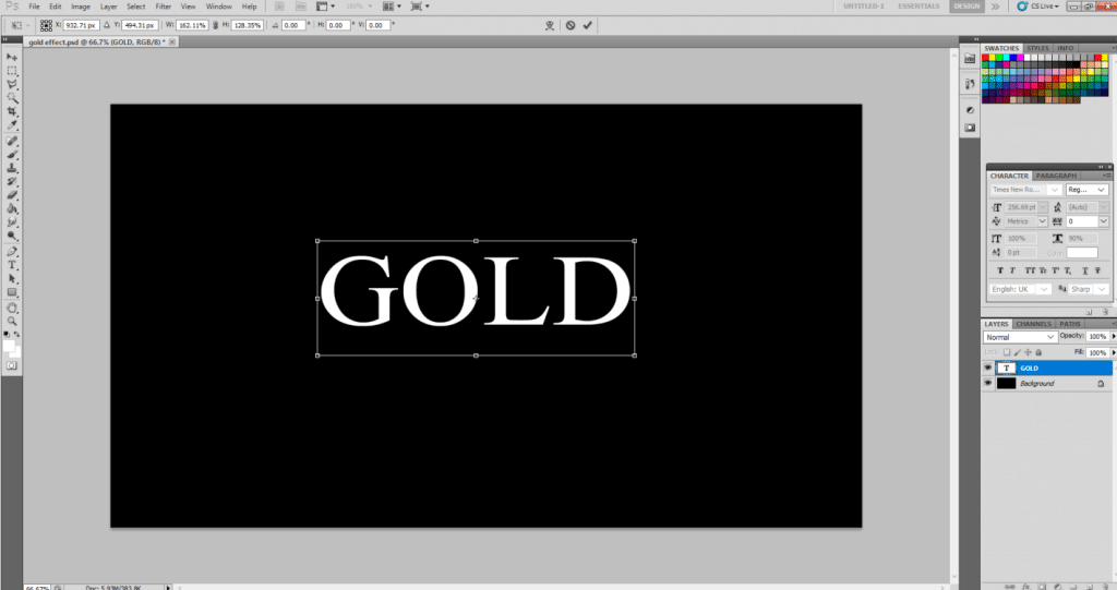 Gold Text Effect in Photoshop | Create an Easy Realistic Gold Text Effects