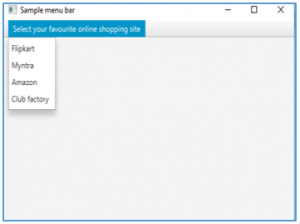 JavaFX Menu | A Comprehensive Overview of JavaFX Menu Bar