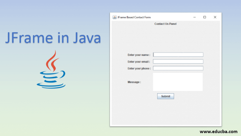 JFrame in Java | Learn Methods And How to Construct JFrame In Java