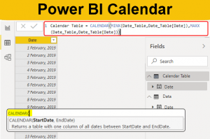 Power BI Calendar | How to Use Calendar DAX Function in Power BI?