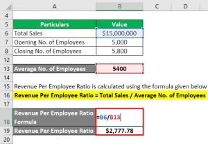 Revenue Per Employee Ratio | Examples | Advantages and Disadvantages