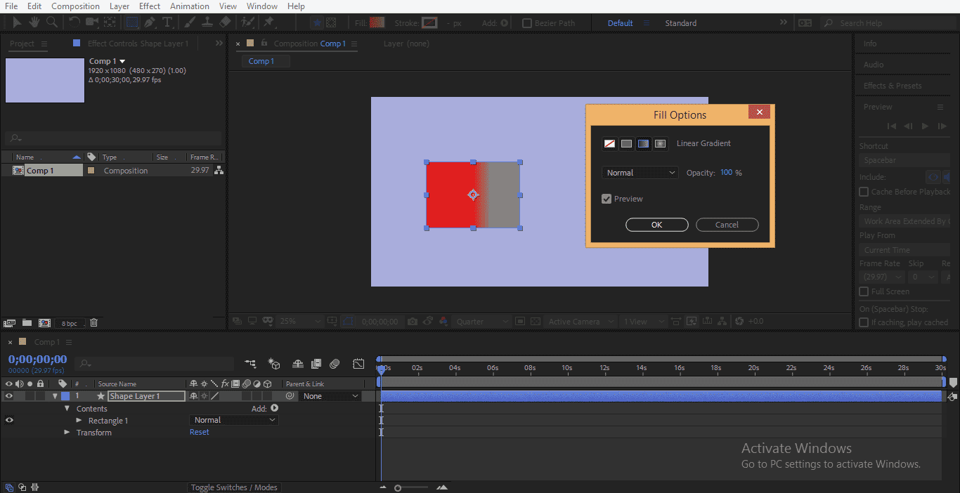 Shape Layers In After Effects Steps For Adding Creating Shape Layers