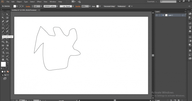 Smooth Tool in Illustrator | How to Make Smooth Lines in Illustrator?