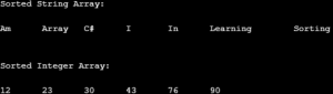 Sorting in C# | Complete Guide to Sorting in C# with Examples