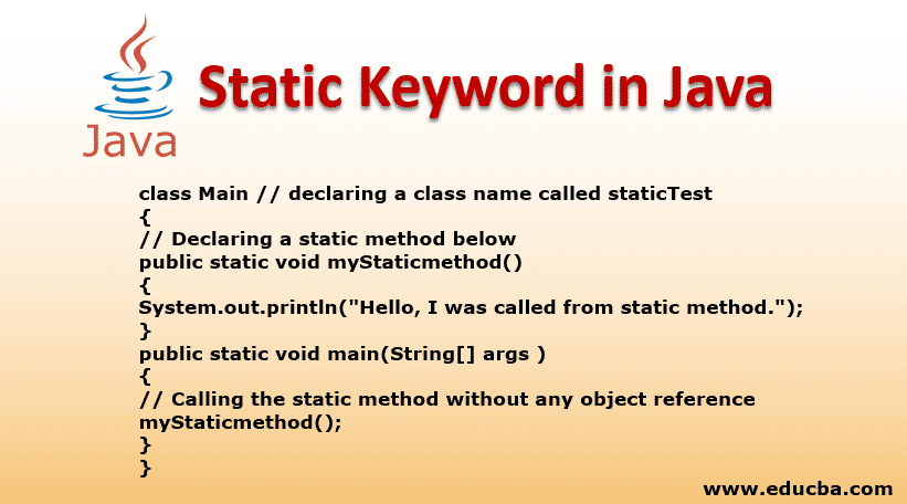 Static Keyword In Java LaptrinhX