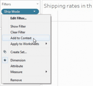 Tableau Context Filter | How to Create & Remove Tableau Context Filter?