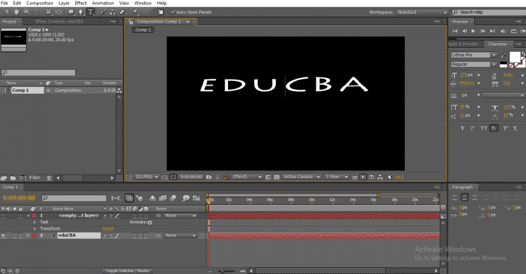 Text in After Effects | Steps to Create Text Animations in After Effects