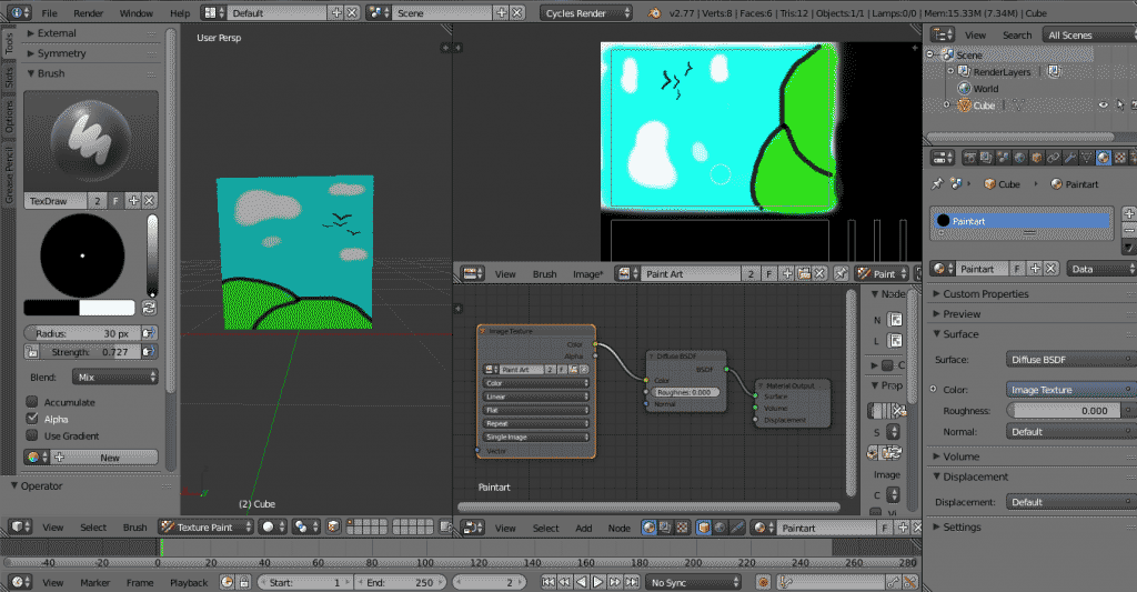 Texture Painting in Blender | Steps to Use Texture Paint Mode in Blender