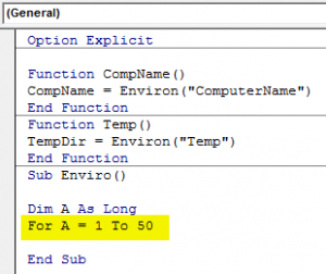 VBA Environ | How to Use Environ Function in Excel VBA?