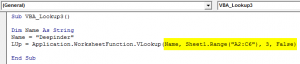 VBA Lookup | How to Implement & Apply Lookup Function in Excel VBA?