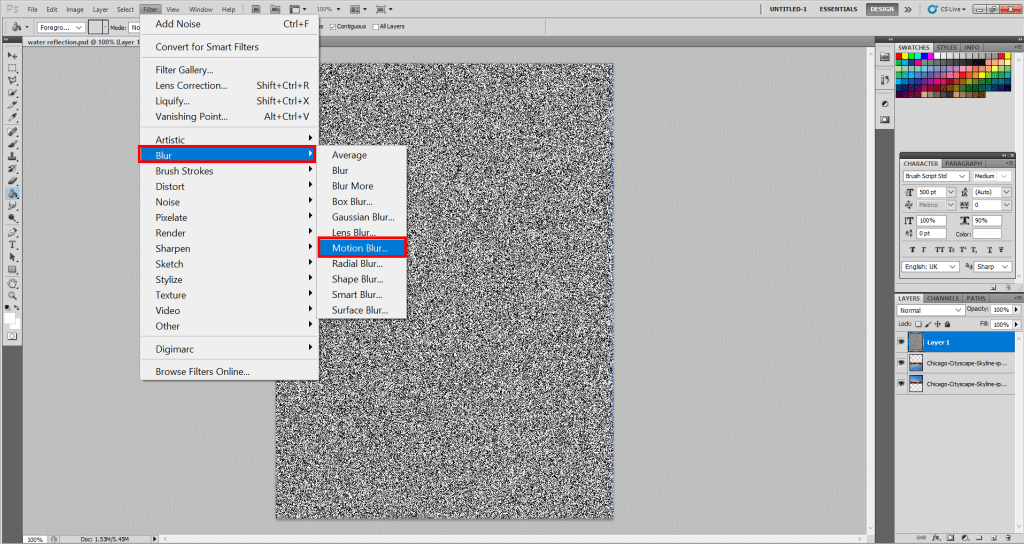 Reflection Effect in Photoshop | Create Water Reflections in Photoshop