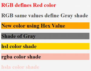 Color Name in HTML | Types of the Color Name in HTML with Color Codes