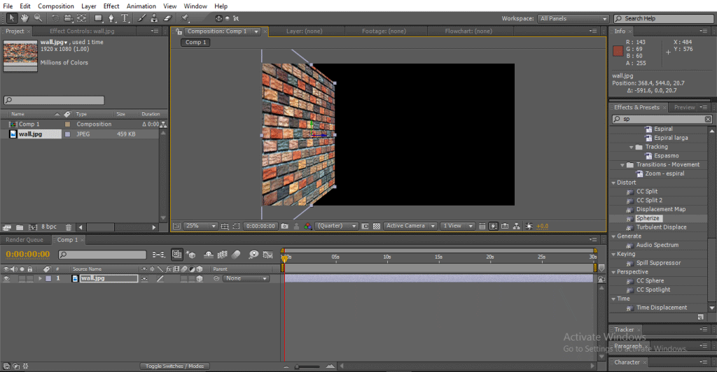 3D Effects in After Effects | Creating a Room with color in 3D Effects