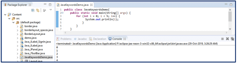 Java Keywords | List of Important Set of Keywords In Java