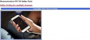 CSS Inline Style | How does CSS Inline Style Work with Examples?
