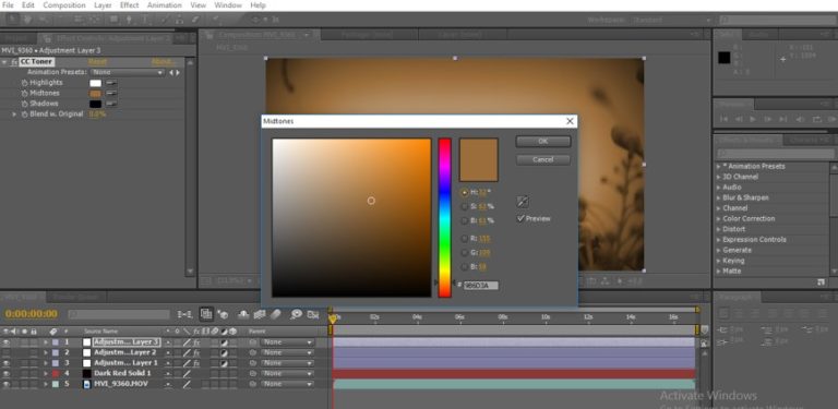 Color Grading in After Effects | Process to Change the Colors to the ...