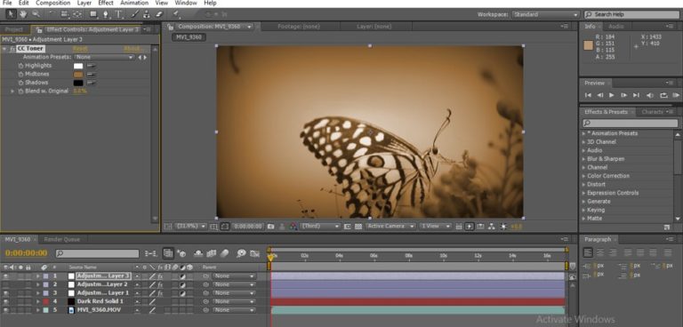 Color Grading in After Effects | Process to Change the Colors to the ...