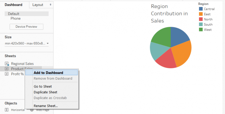 Dashboard in Tableau | Working with Dashboard in Tableau