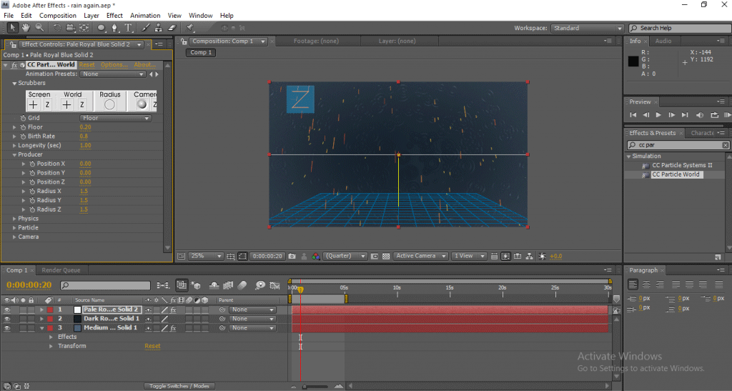 Rain in After Effects | Methods for Creating Rain Effects