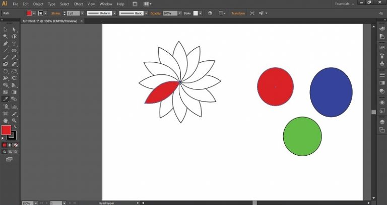 Eyedropper Tool in Illustrator | Color Correction in Graphic Designing