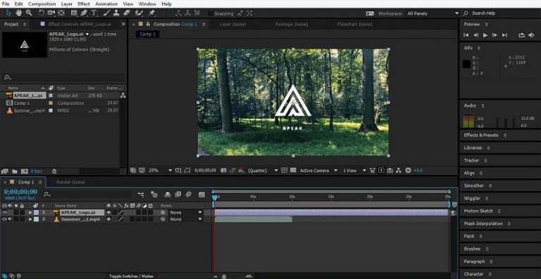Group Layers in After Effects | Blending or Grouping Layers in After ...
