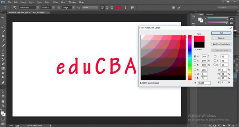 How to Change Text Color in Photoshop? | Process to Change Text Color