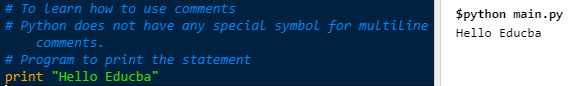 Python Multiline Comment How Python Multiline Comment Works 